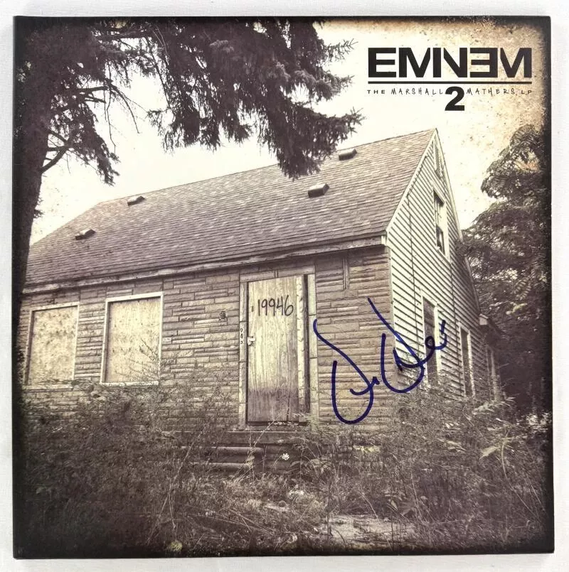 Dr Dre Signed Autograph Album Vinyl Record The Marshall Mathers LP 2 Beckett COA | Autographia