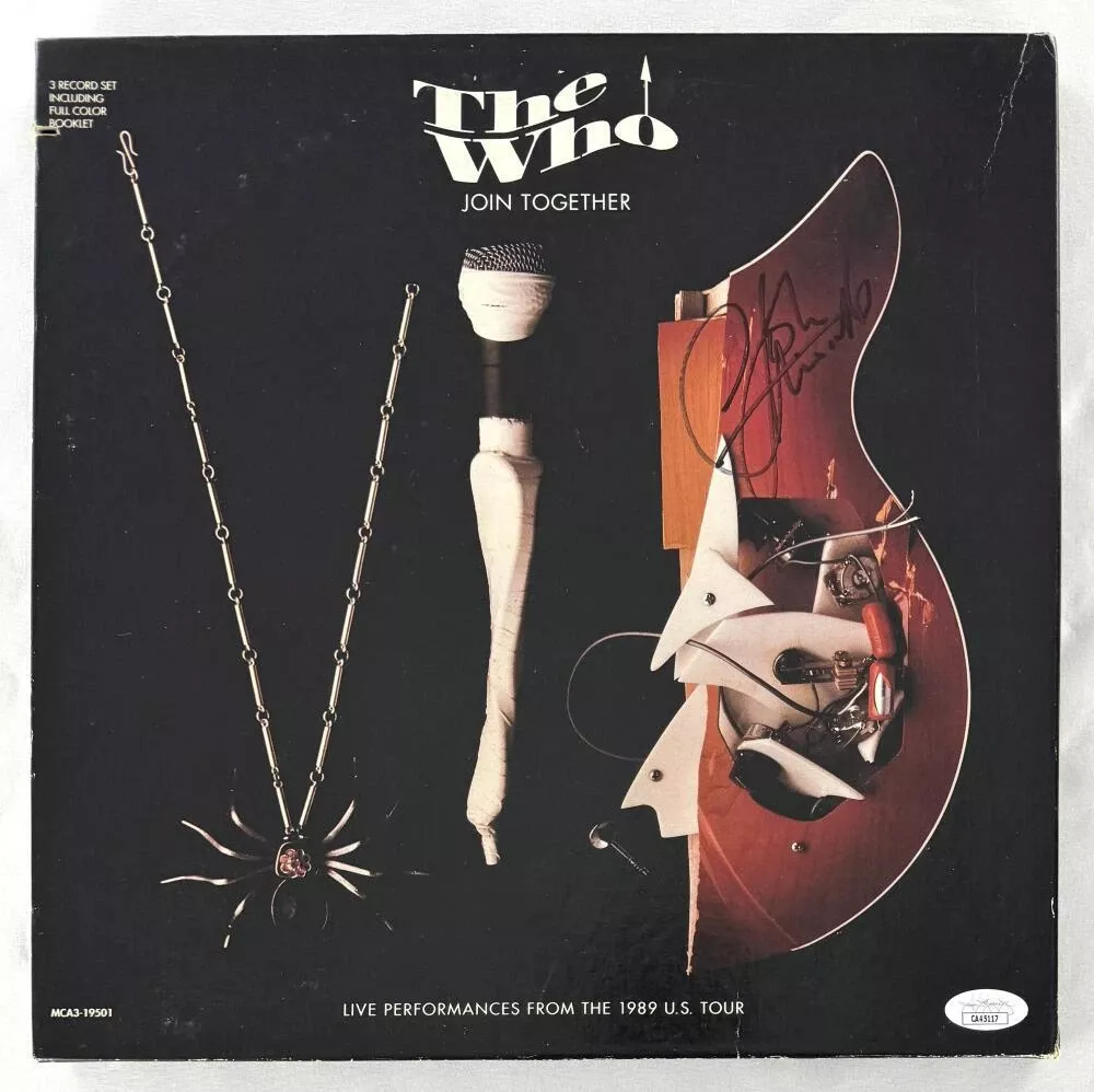 John Entwistle Signed Autograph The Who Join Together Record Album Set ...
