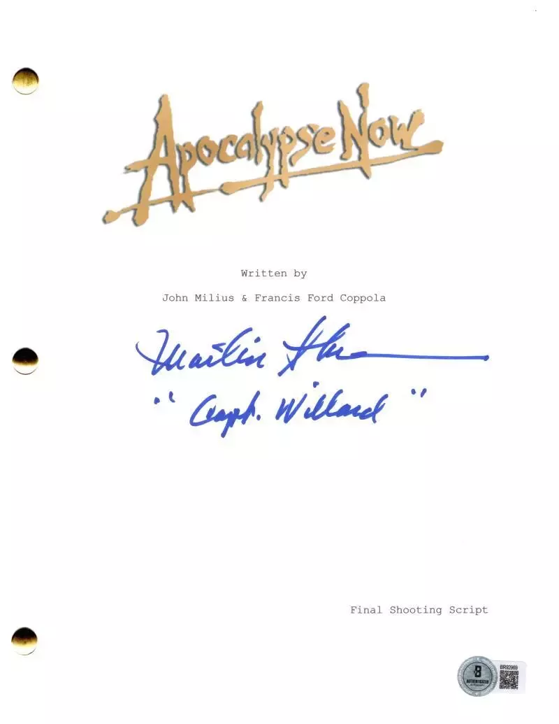 Martin Sheen Signed Autograph Apocalypse Now Full Script Screenplay ...