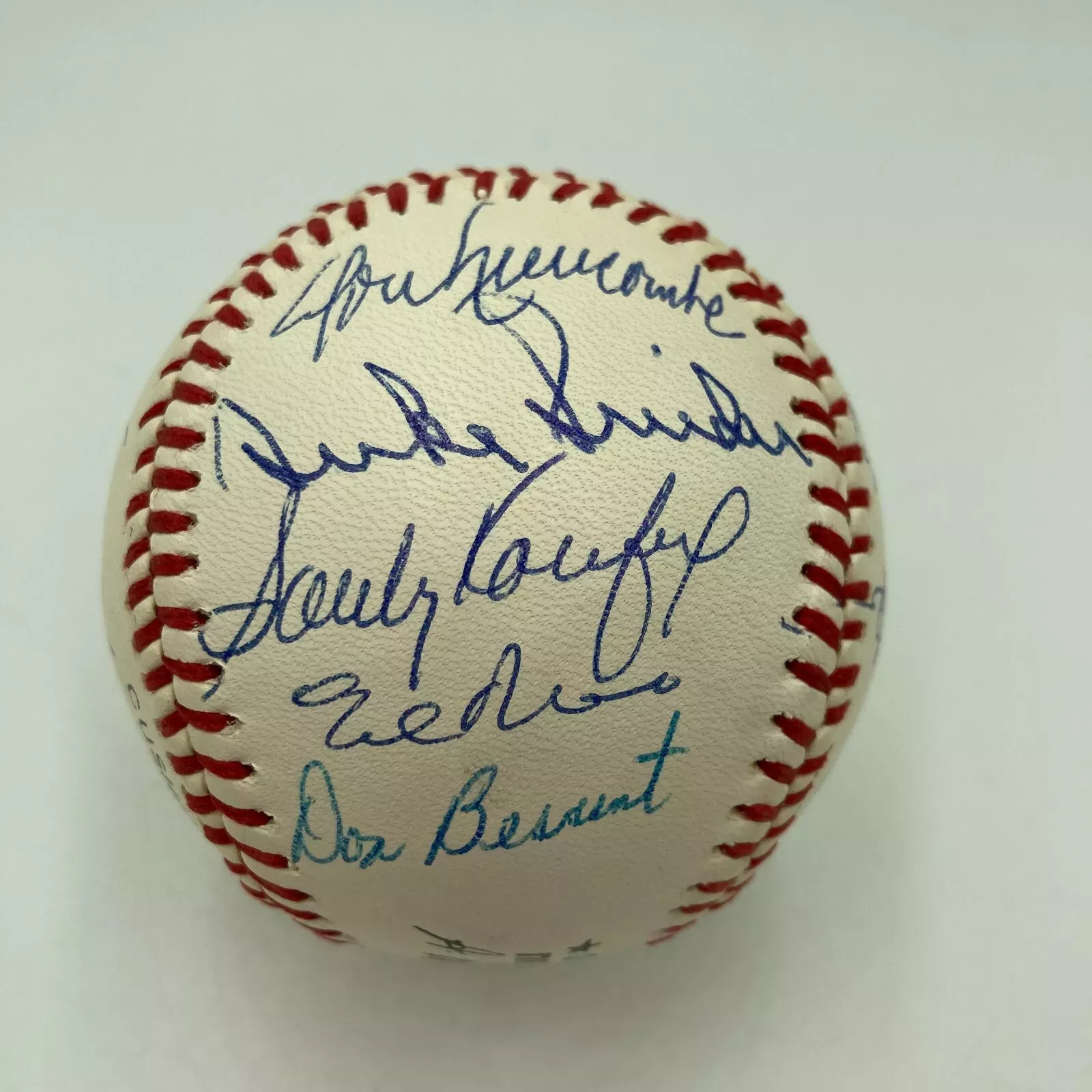 1955 Brooklyn Dodgers World Series Champs Team Signed Baseball Sandy ...