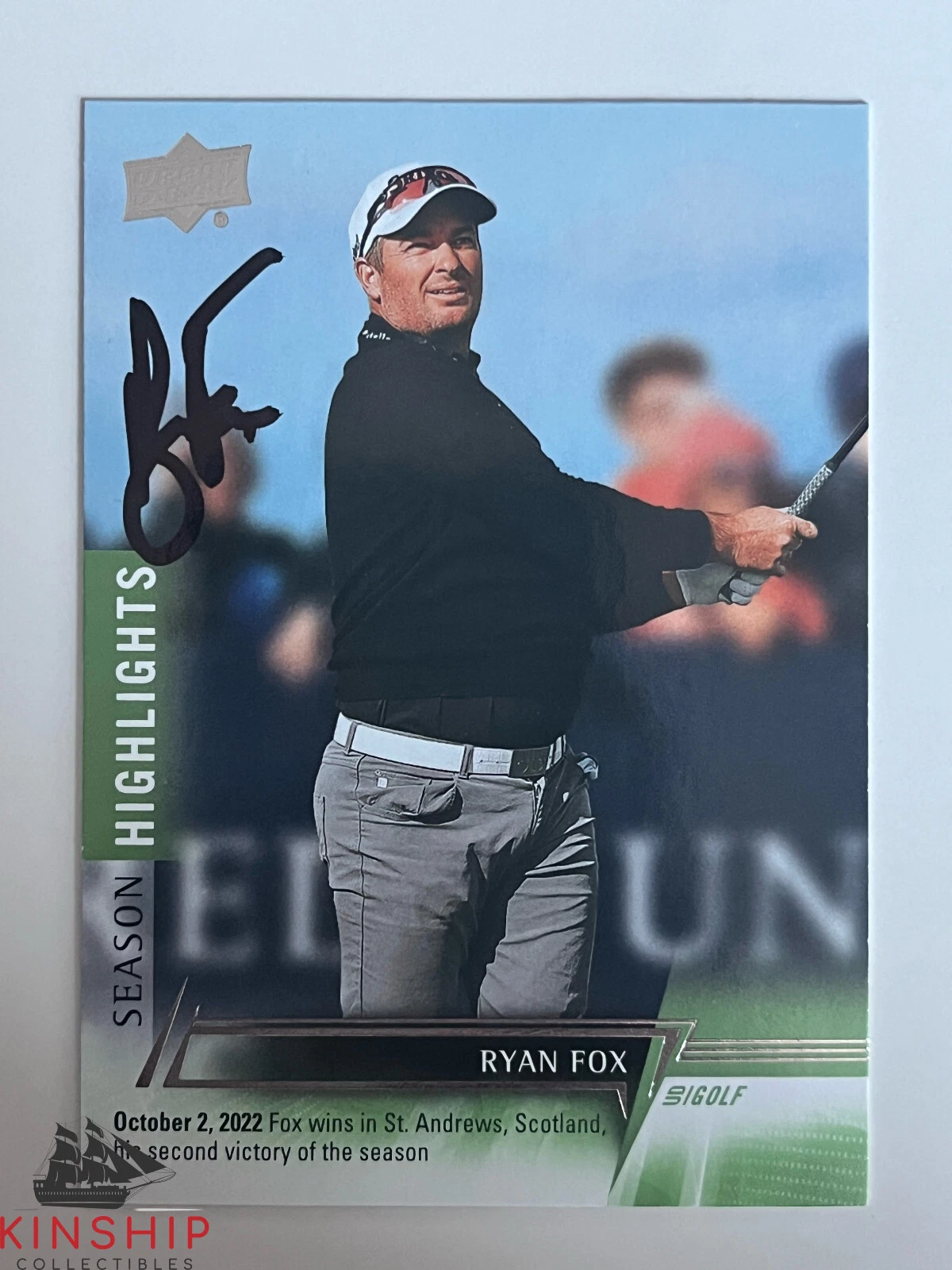 Ryan Fox signed 2024 Upper Deck Golf Trading Card PGA Masters Auto R116 | Autographia