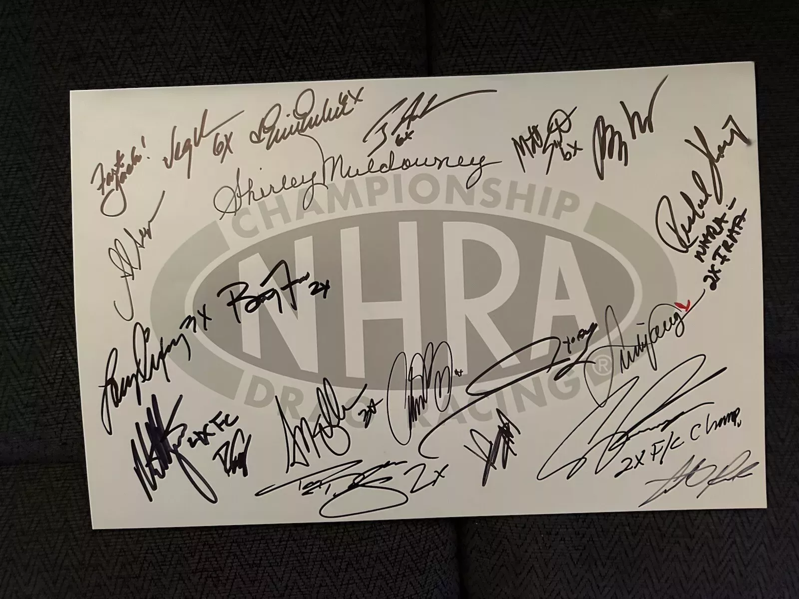 21 Nhra Legends Signed 11 X 17 Poster Shirley Muldowney Don Prudhomme ...