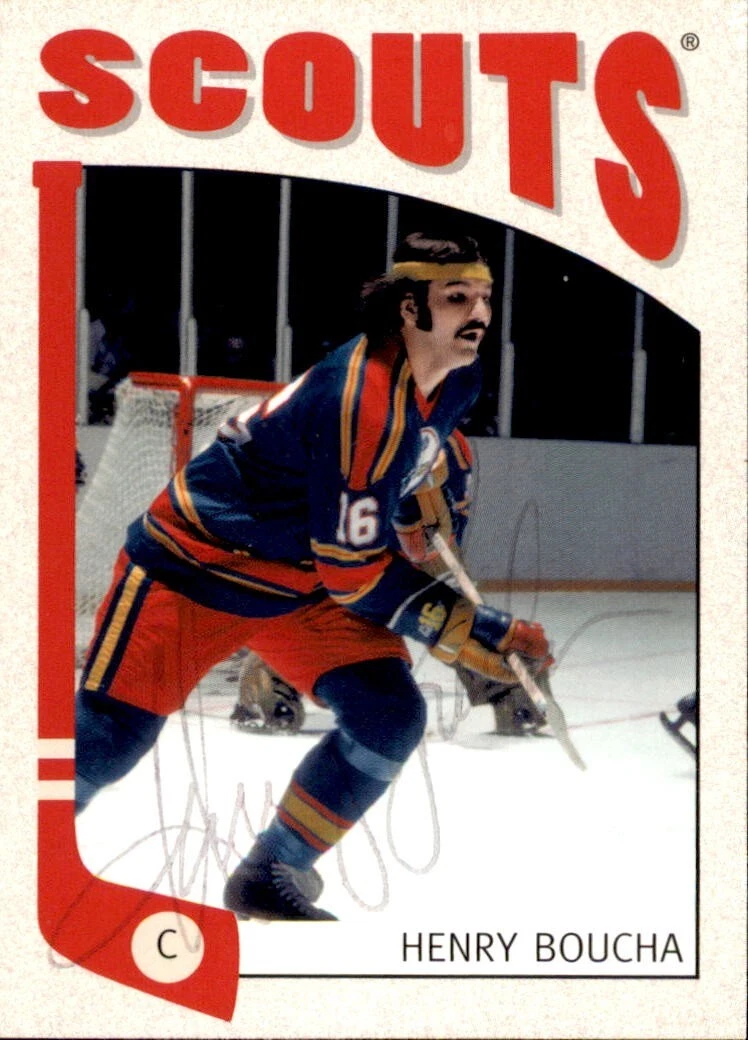 Henry Boucha Signed 2004-05 ITG Franchises Hockey Card #228 Kansas City ...