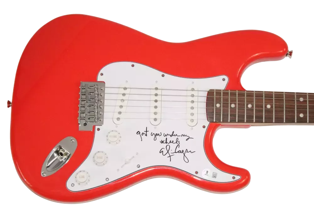 Alice Cooper Signed Autograph Guitar - Got You Under My Wheels Lyric ...