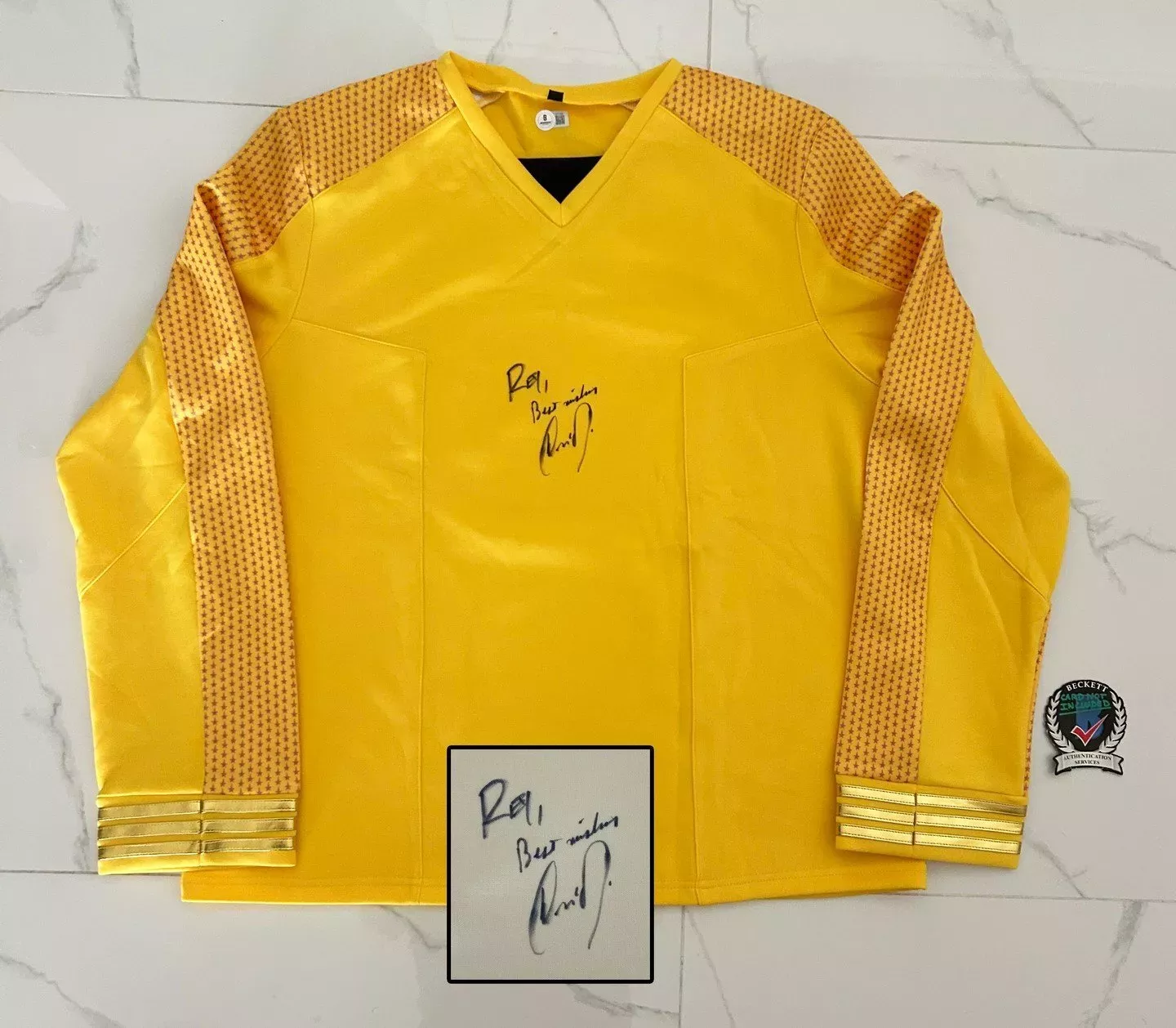 Anson Mount Signed Uniform Captain Pike Star Trek Strange New Worlds ...