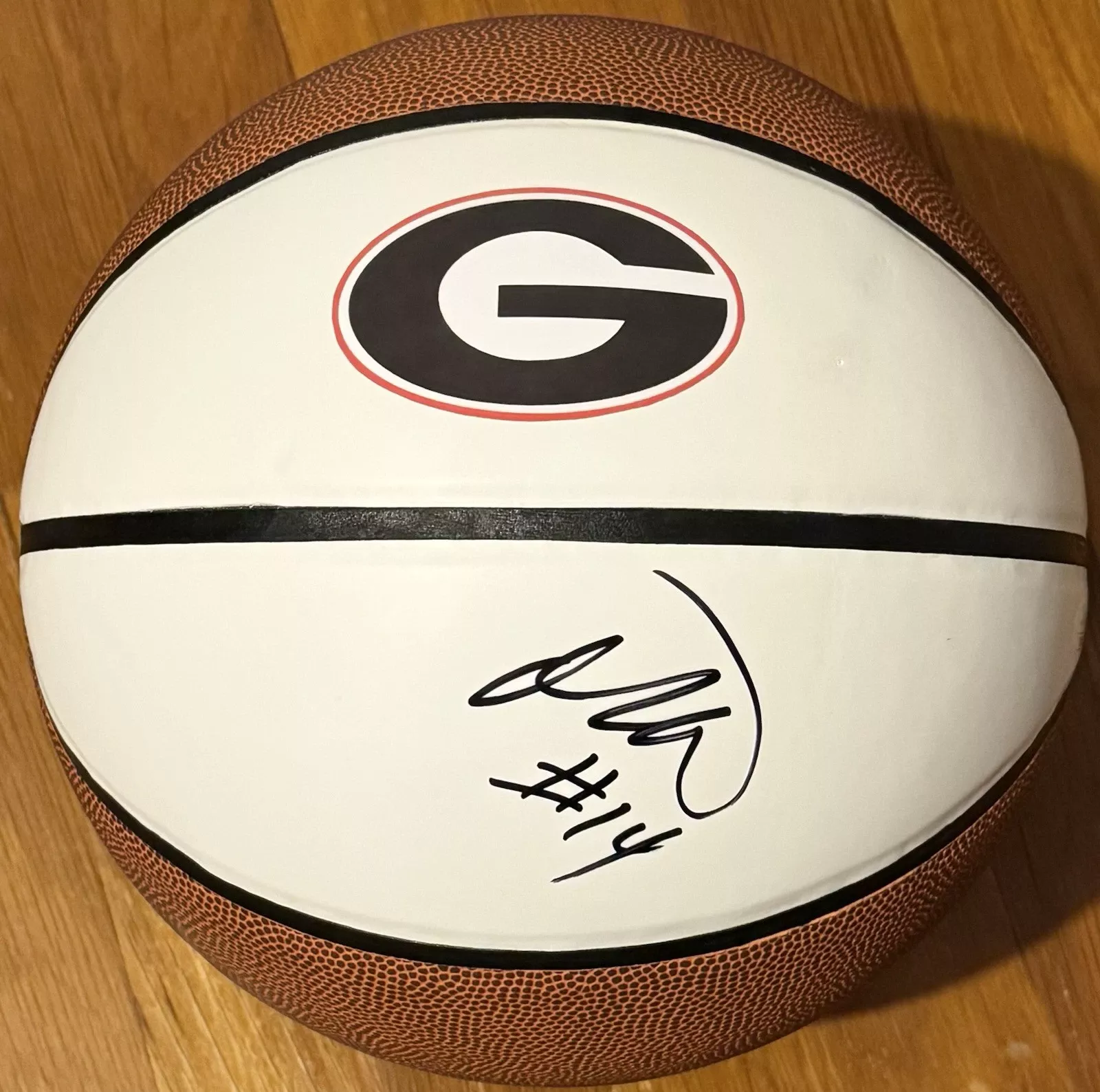 Asa Newell Signed Autographed Georgia Bulldogs Logo Basketball JSA COA ...