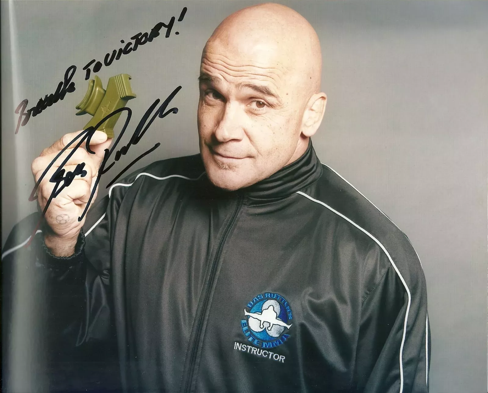 BAZ RUTTEN ULTIMATE FIGHTING SIGNED AUTOGRAPHED 8x10 PHOTO W/COA ...