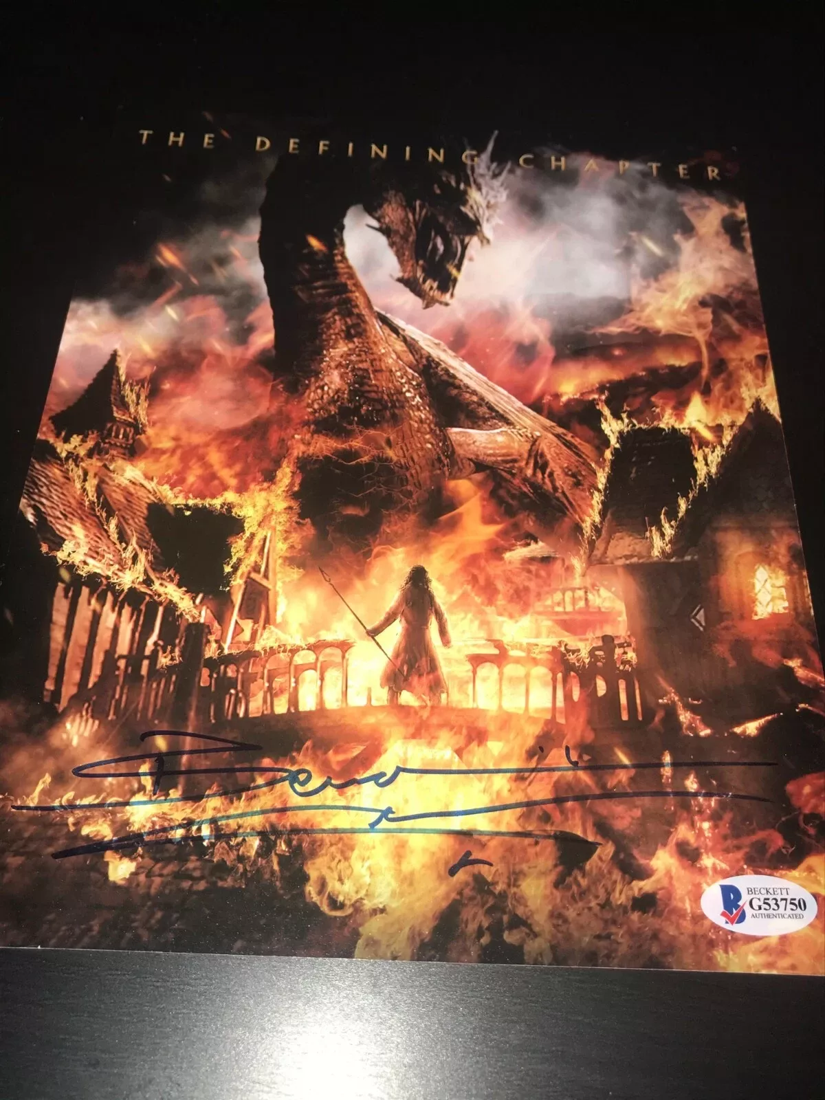 BENEDICT CUMBERBATCH SIGNED AUTOGRAPH 8x10 PHOTO THE HOBBIT SMAUG ...