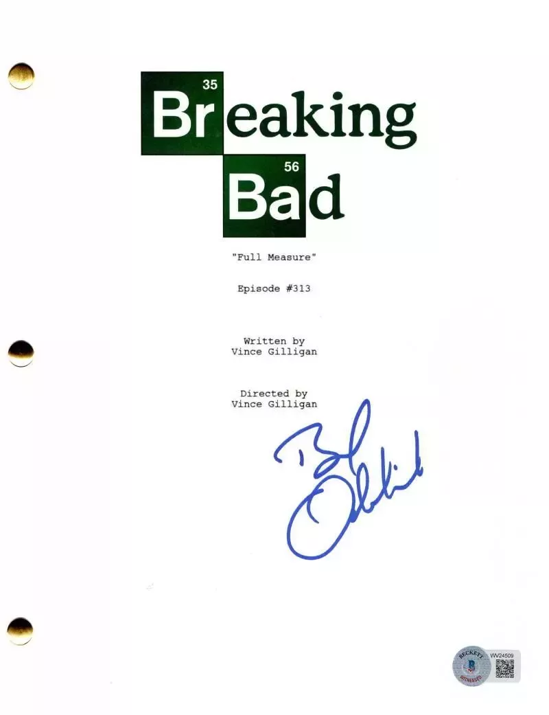 BOB ODENKIRK SIGNED BREAKING BAD FULL SCRIPT 3X13 AUTOGRAPH BECKETT ...