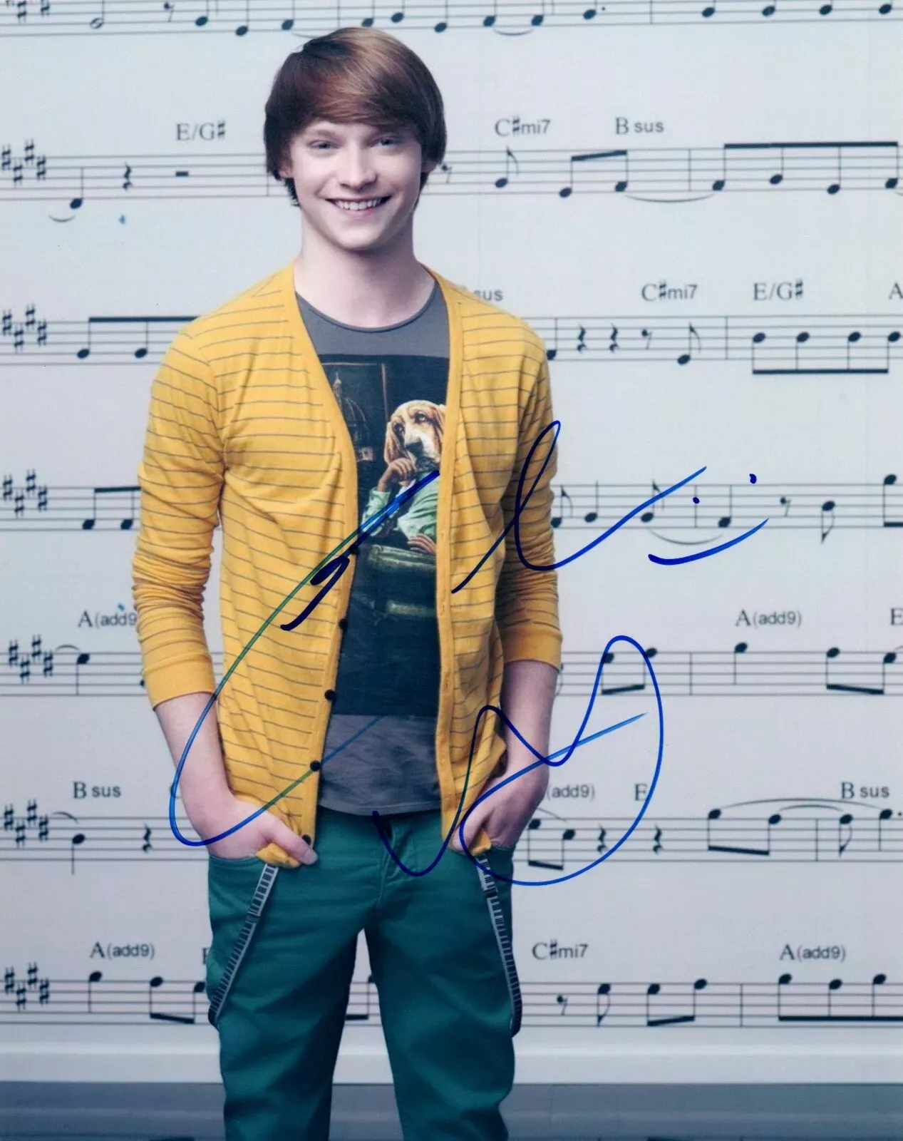 Calum Worthy Signed Autographed 8x10 Photo Austin & Ally The Act Actor ...