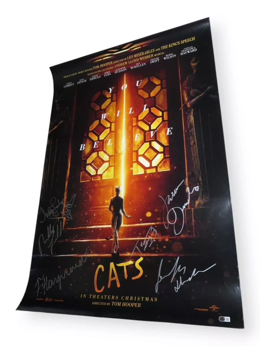 Cats Multi Signed Autographed 27X40 Poster Jennifer Hudson DeRulo +5 ...