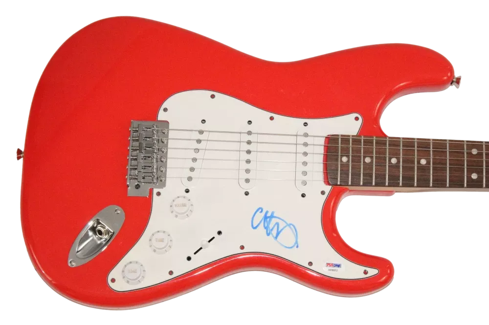 Chris Martin Coldplay Signed Autograph Guitar - Parachutes Viva la Vida ...