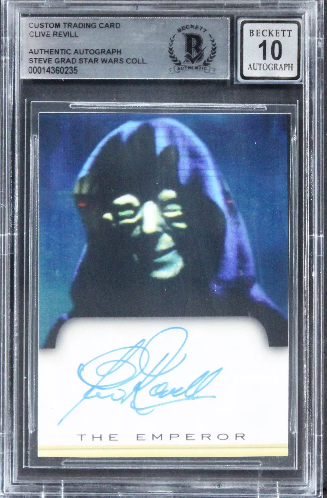Clive Revill Star Wars Authentic Signed Custom Trading Card Auto 10 ...