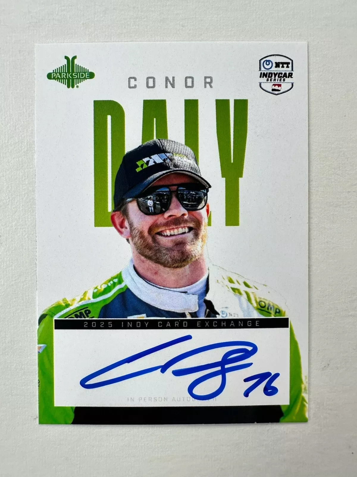 Conor Daly Signed Trading Parkside 2025 Indy Card Exchange Exclusive ...