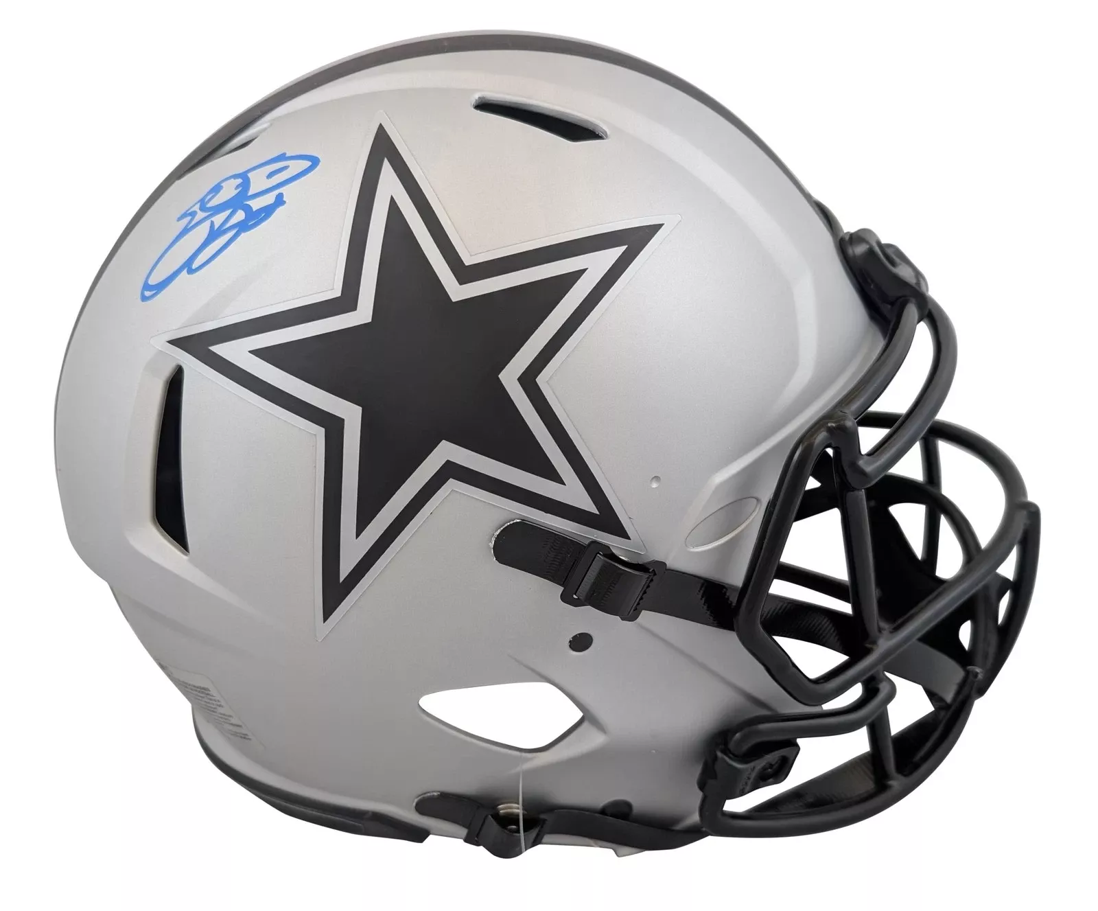 Cowboys Emmitt Smith Signed Rave Full Size Speed Proline Helmet BAS ...
