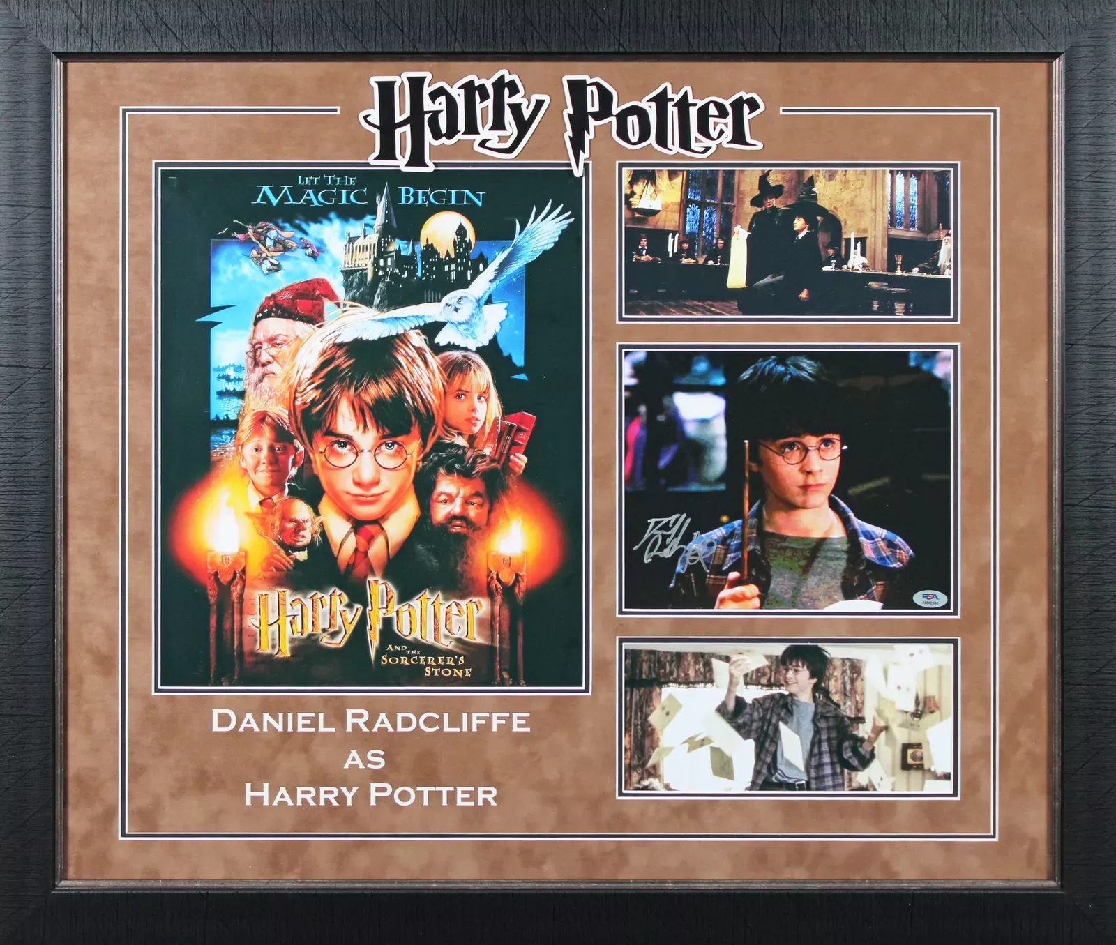 Daniel Radcliffe Harry Potter Authentic Signed Framed Display PSA/DNA # ...