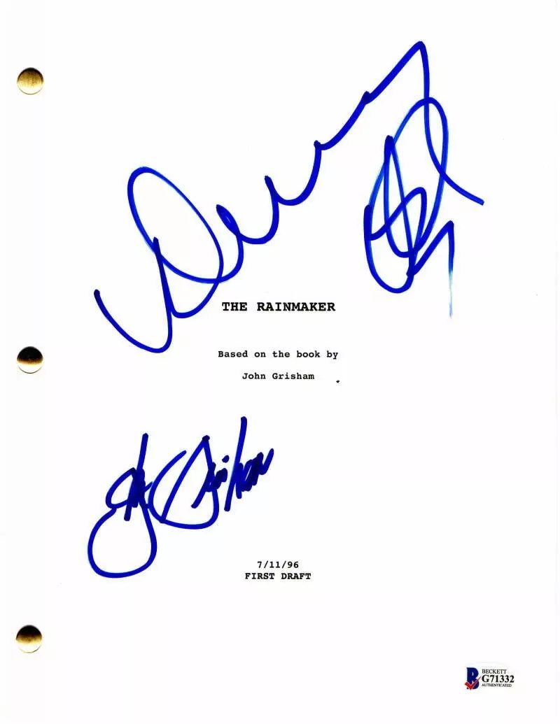 DANNY DEVITO & JON GRISHAM SIGNED AUTOGRAPH - THE RAINMAKER FULL MOVIE ...