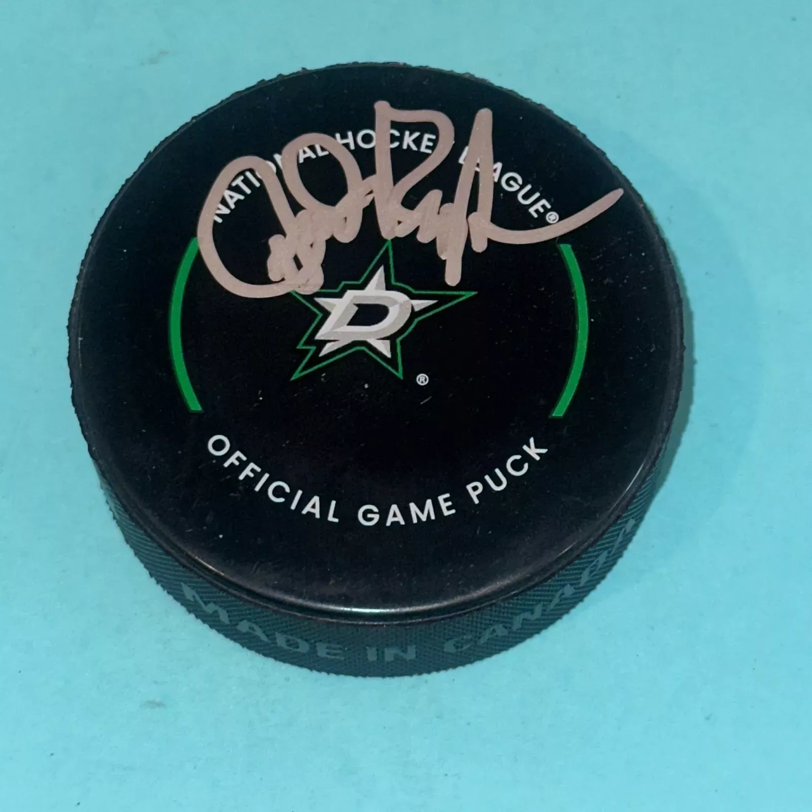 DARYL REAUGH Signed Dallas STARS Official GAME Puck Beckett (BAS ...