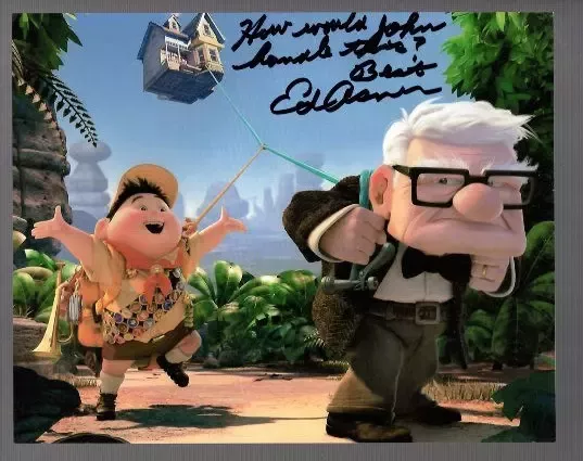 ED ASNER HAND SIGNED 8x10 PHOTO+COA CARL FROM UP AWESOME POSE TO JOHN ...