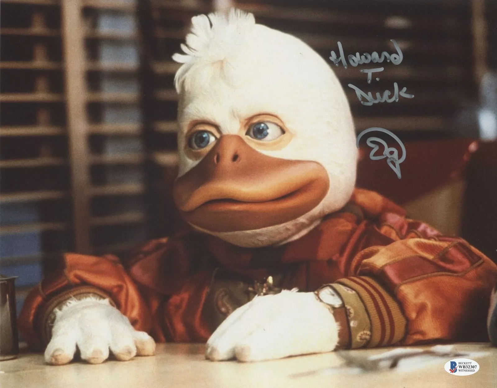 Ed Gale "Howard the Duck" AUTOGRAPH Signed 11x14 Photo B Beckett ACOA ...