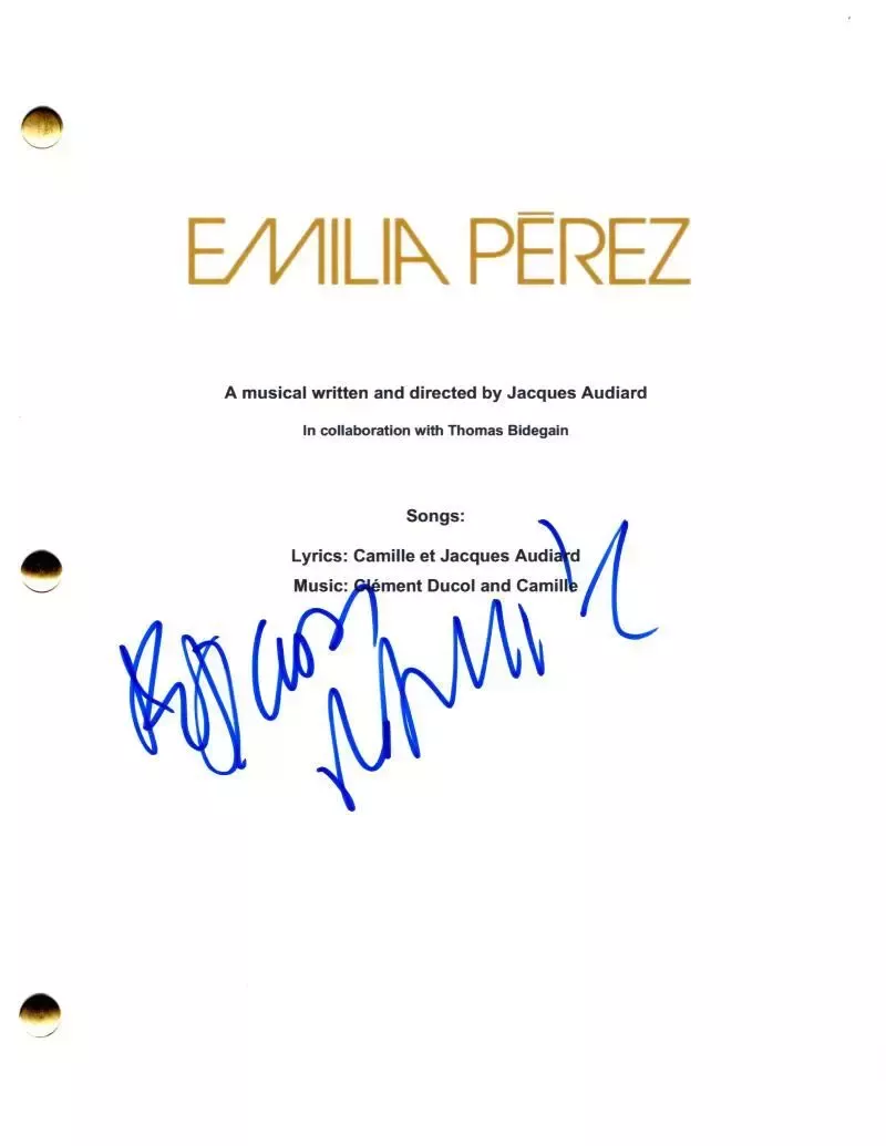 Edgar Ramirez Signed Autograph Emilia Perez Script Screenplay w/ Full ...