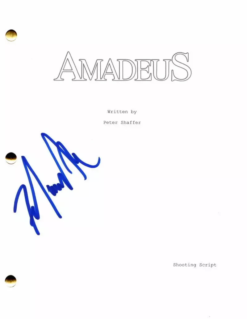 F MURRAY ABRAHAM SIGNED AUTOGRAPH AMADEUS FULL MOVIE SCRIPT - OSCAR ...