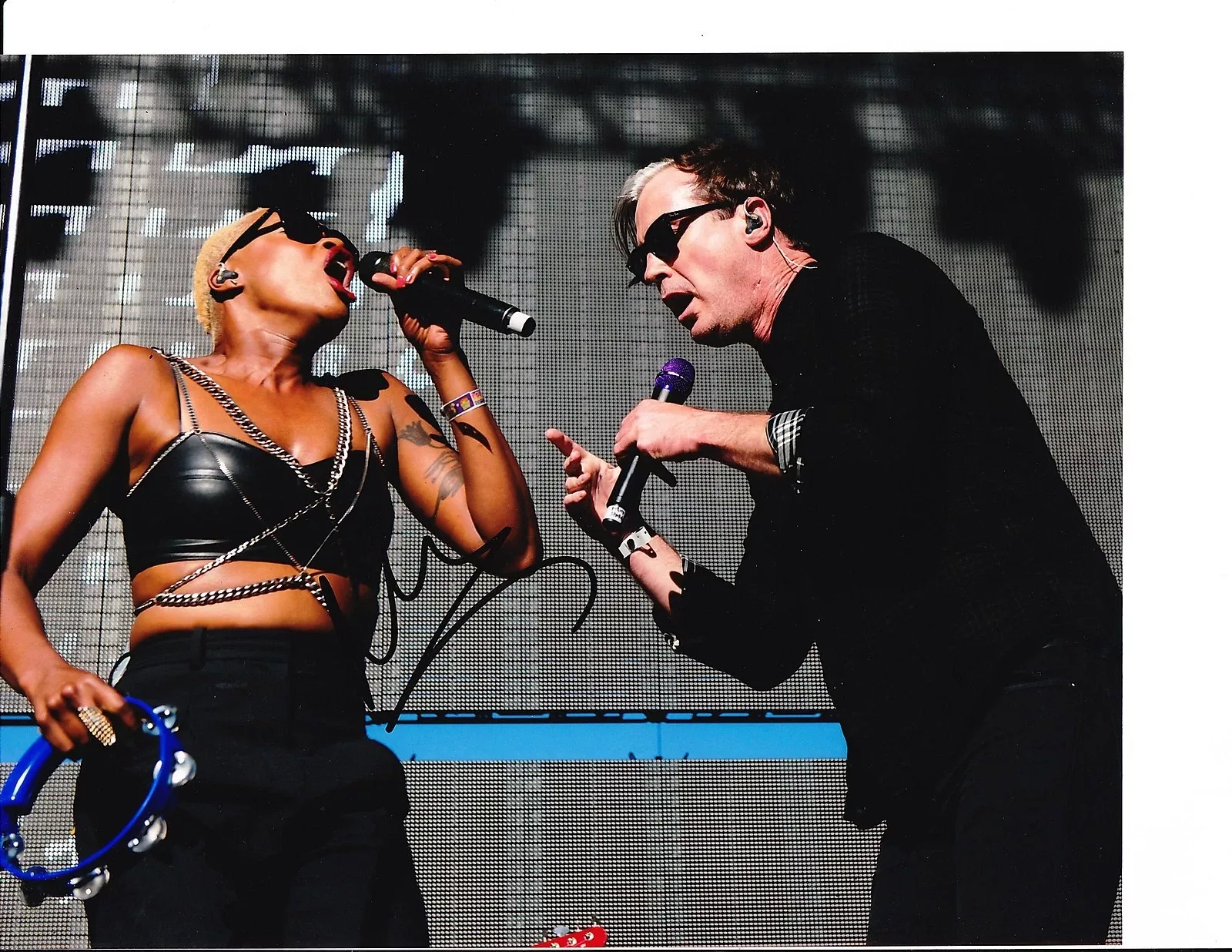 FITZ AND THE TANTRUMS NOELLE SCAGGS SIGNED SEXY LEATHER OUTFIT 8X10 Collectible Memorabilia ...