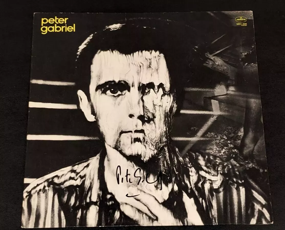 GENESIS PETER GABRIEL signed autographed "MELT" LP RECORD BECKETT (BAS ...