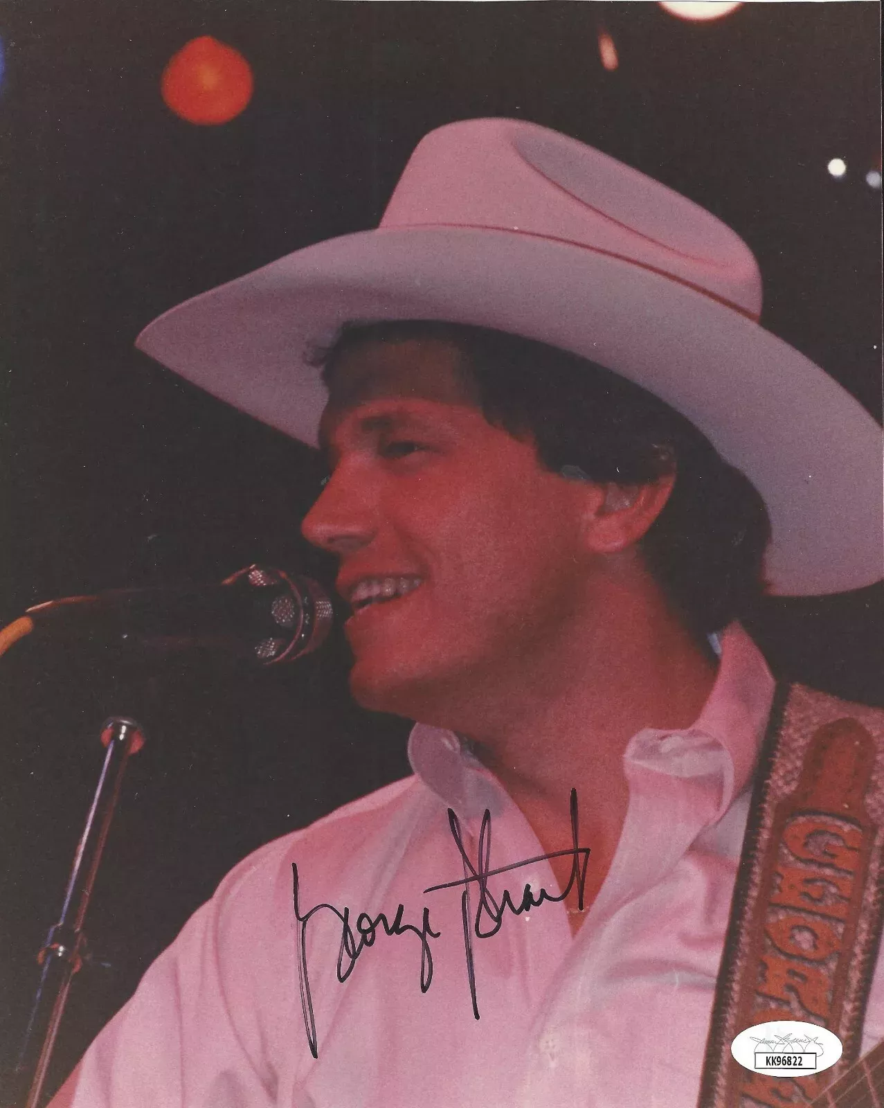 GEORGE STRAIT Signed Autograph 8x10 CANDID 1 of a Kind Photo JSA Opens ...