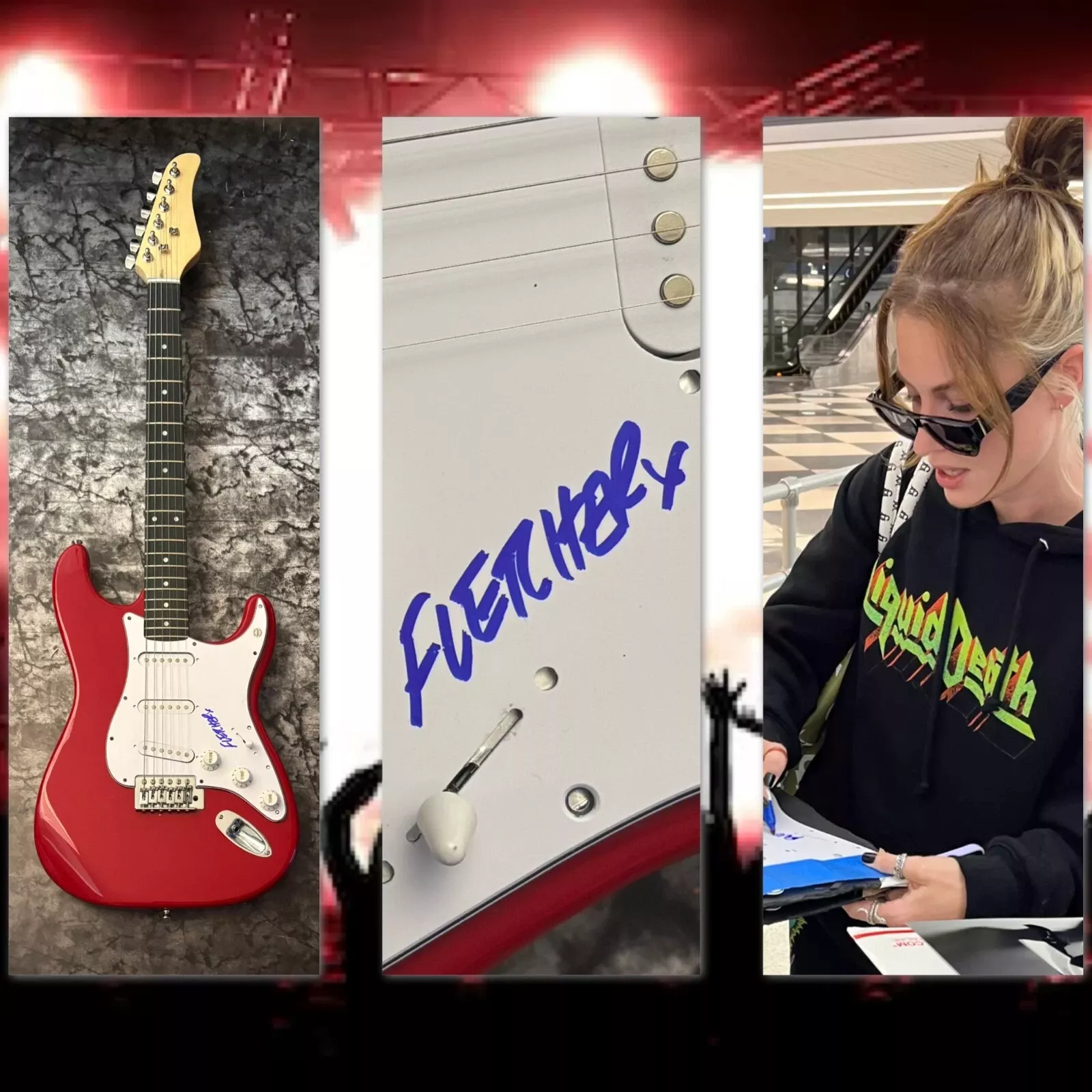 GFA Bitter & Arcade Sexy Star * CARI FLETCHER * Signed Electric Guitar ...
