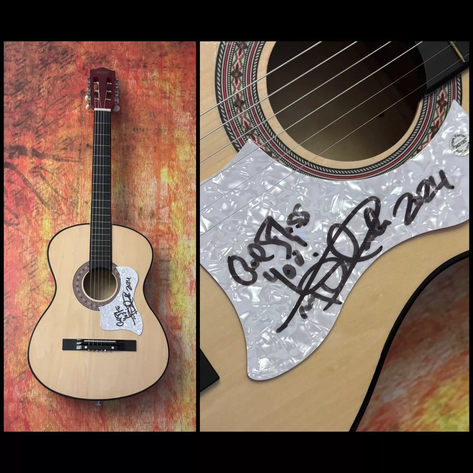 GFA Candida Star and Dawn * TONY ORLANDO * Signed Acoustic Guitar COA ...