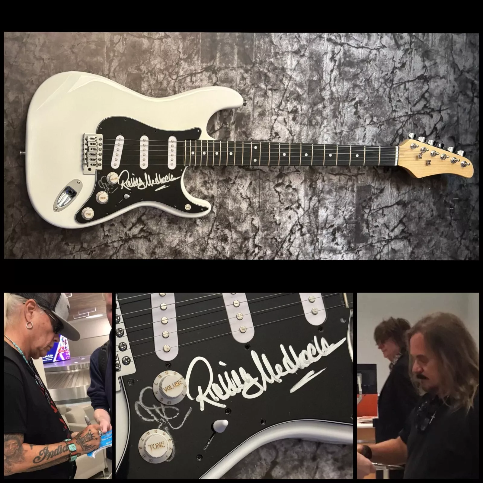 GFA Johnny Van Zant & Rickey * LYNYRD SKYNYRD * Band Signed Electric ...