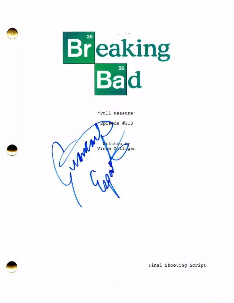 GIANCARLO ESPOSITO SIGNED AUTOGRAPH BREAKING BAD FULL EPISODE SCRIPT ...