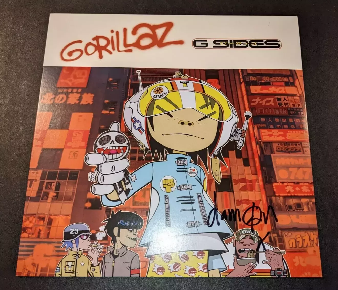 GORILLAZ DAMON ALBARN signed autographed "G SIDES" LP RECORD BECKETT ...