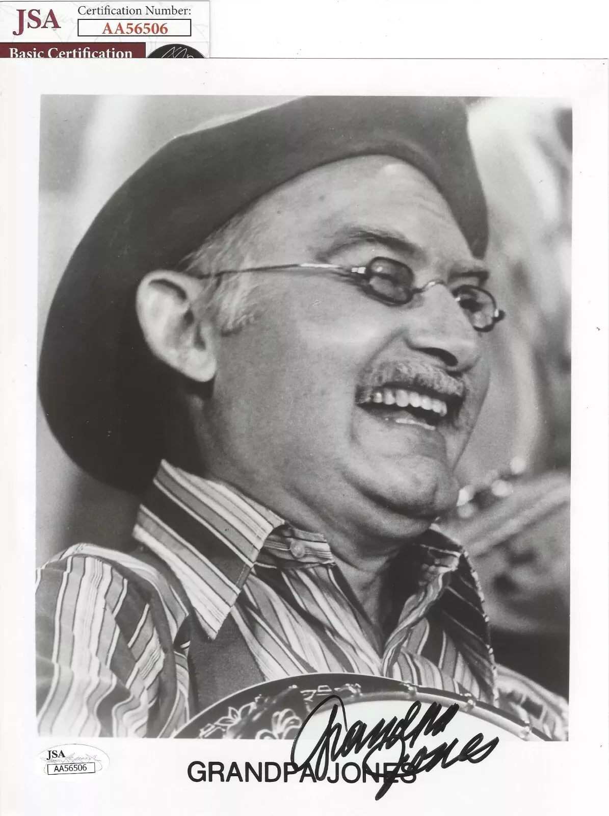 GRANDPA JONES Signed Autograph Promo Photo 8x10 JSA Country Music ...