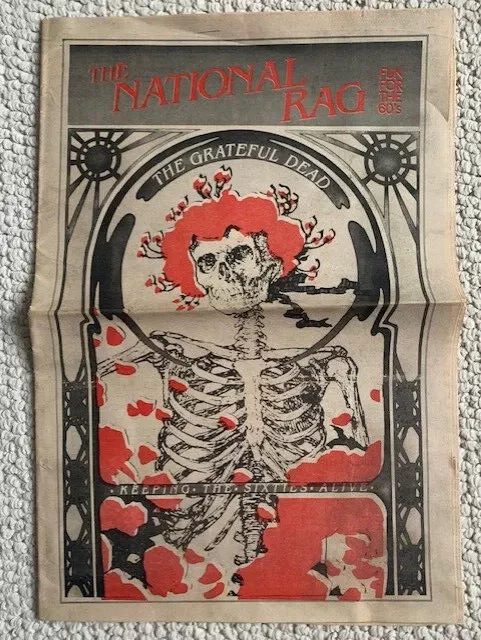 GRATEFUL DEAD KEEP THE 60s ALIVE NATIONAL RAG SYRACUSE NY VINTAGE 1981 ...