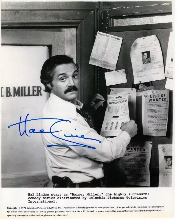 HAL LINDEN Signed BARNEY MILLER Photo w/ Hologram COA Collectible ...