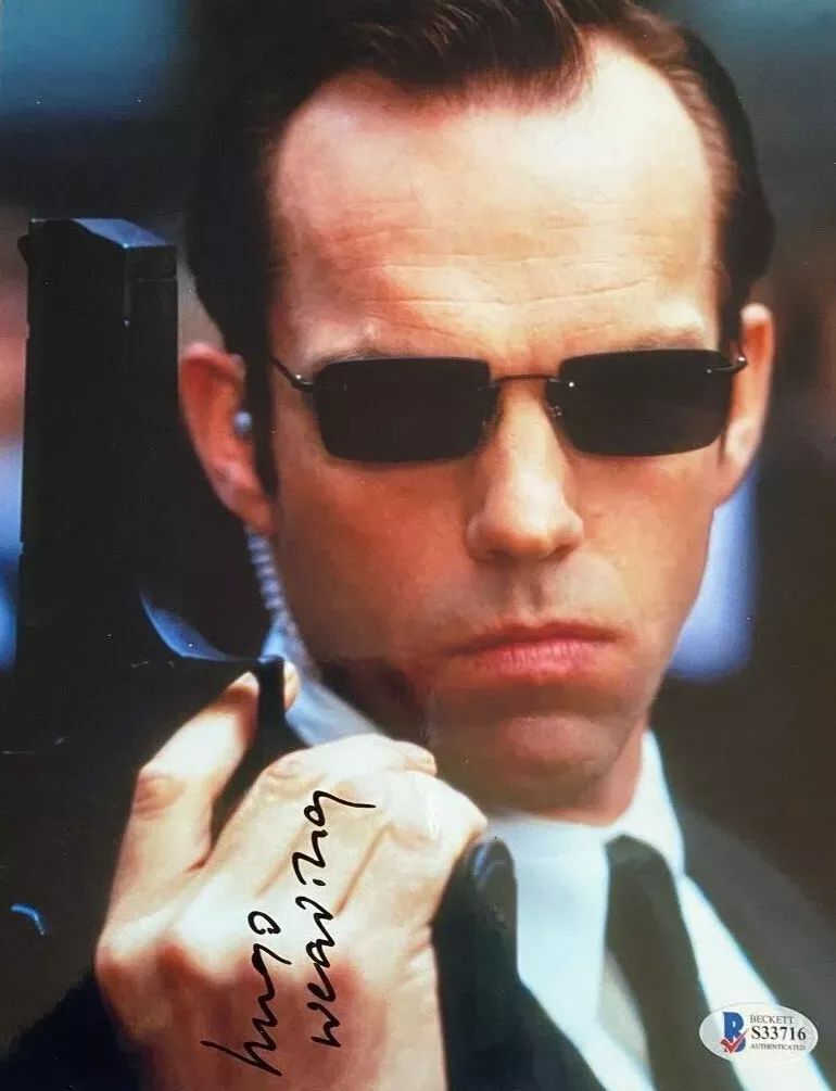 Hugo Weaving signed autographed 8x10 photo Matrix BECKETT AUTHENTICATED ...