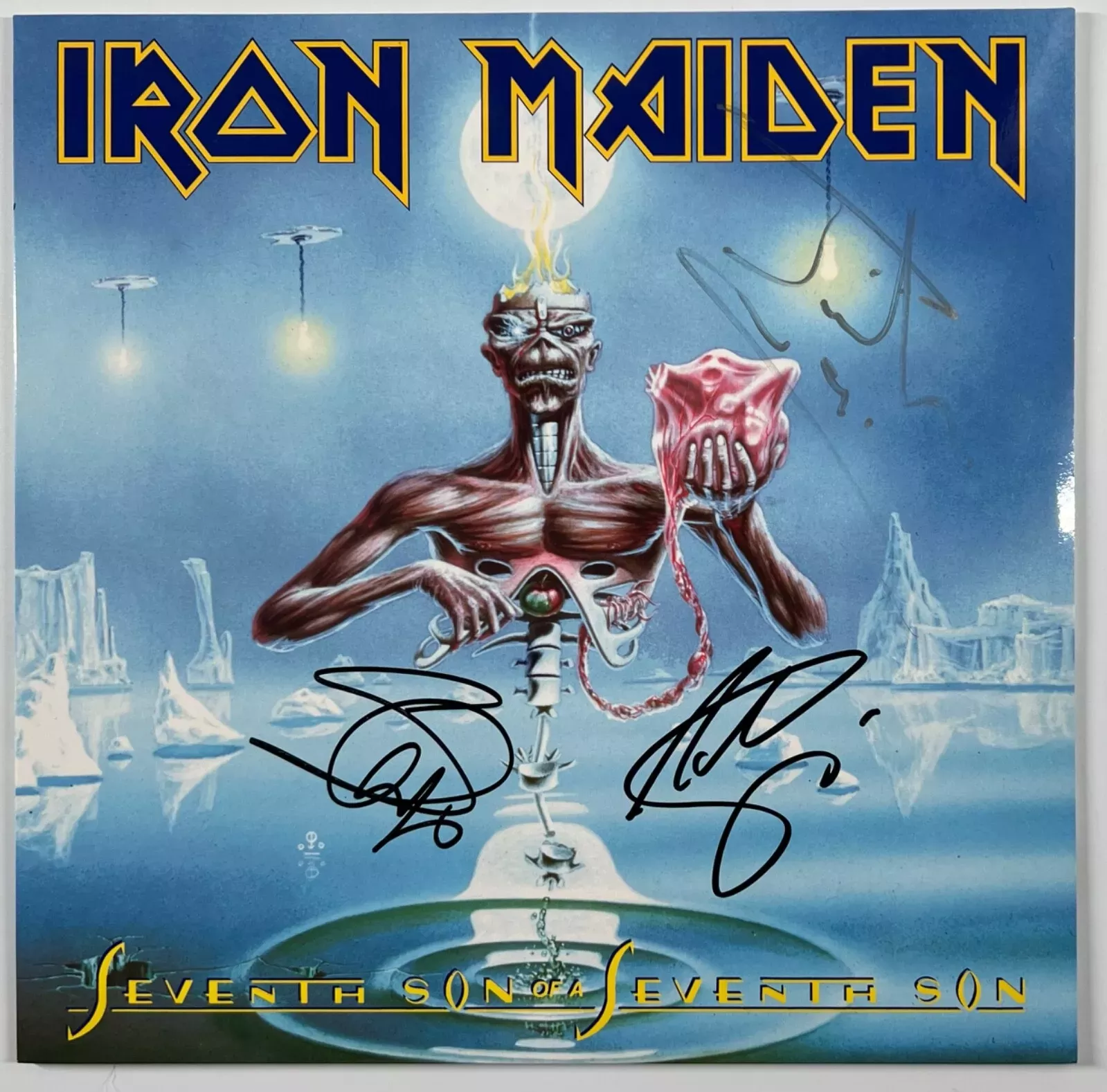 Iron Maiden JSA Autograph Signed Album Vinyl Record Seventh Son Of | Autographia