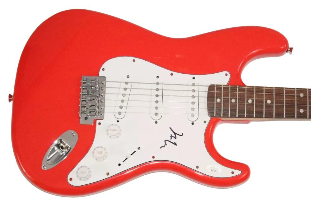 J Balvin Signed Autograph Fender Electric Guitar - Energia Colores w ...