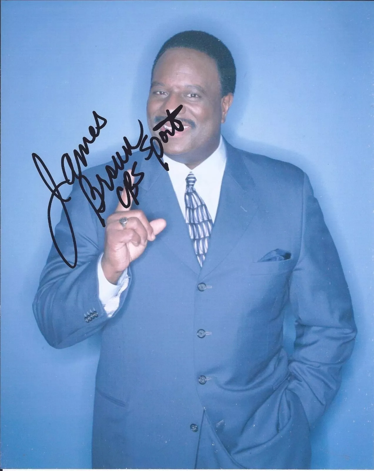 James Brown Signed Autographed 8x10 Photo CBS SPORTS FOOTBALL | Autographia