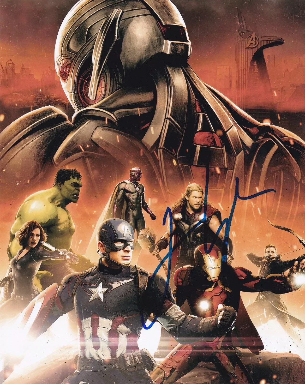 JAMES SPADER AVENGERS AGE OF ULTRON SIGNED 8X10 PHOTO MARVEL AUTOGRAPH ...