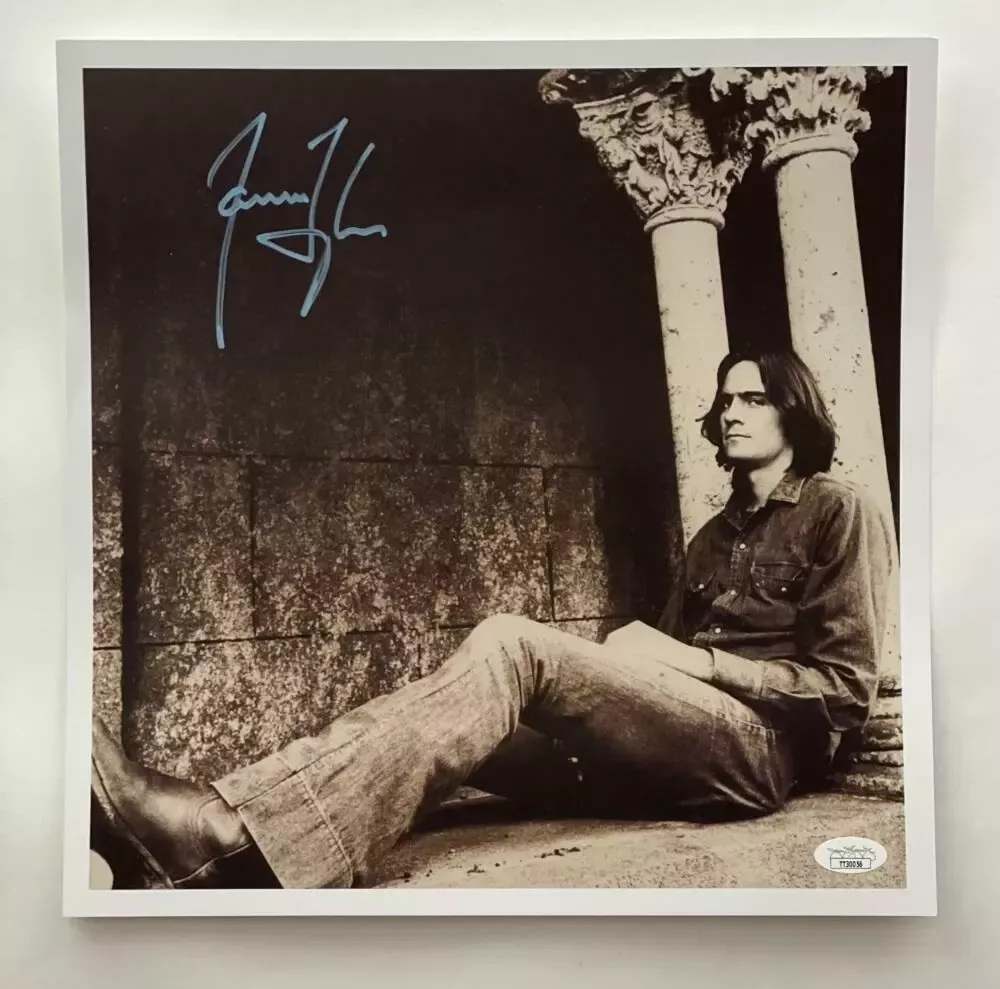 JAMES TAYLOR SIGNED AUTOGRAPH 12X12 ALBUM FLAT PHOTO - SWEET BABY JAMES ...