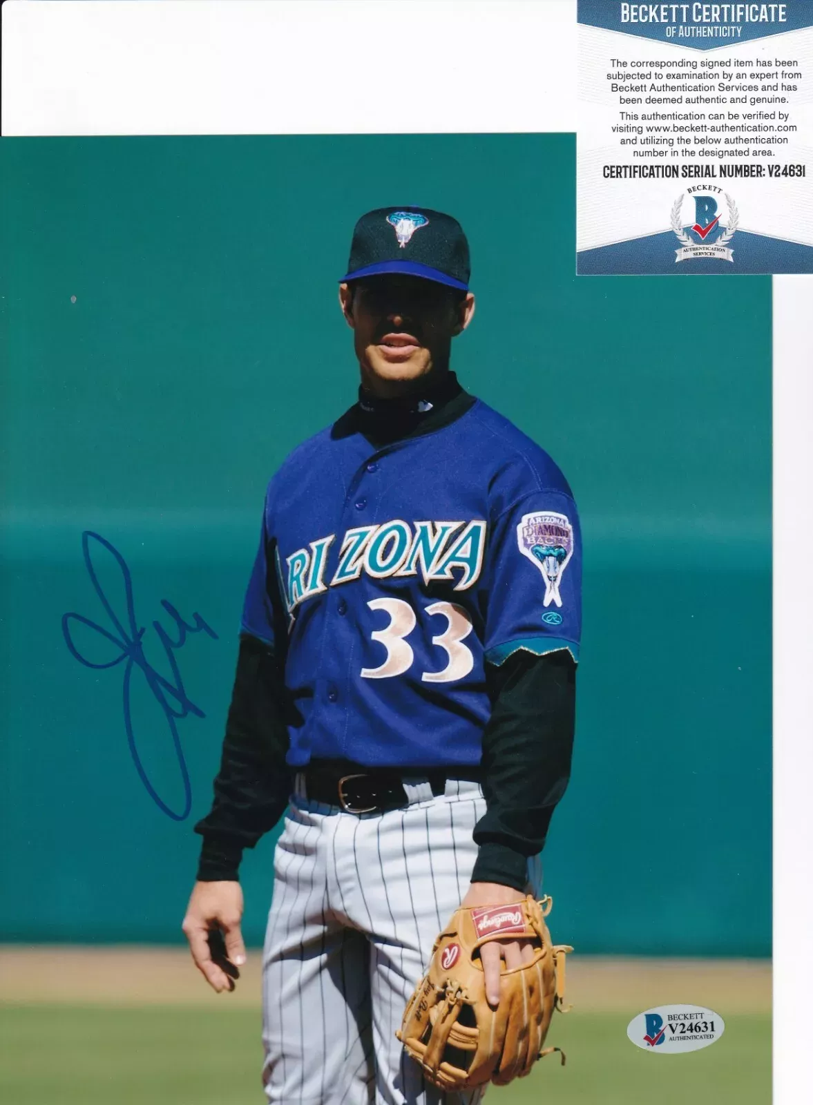 JAY BELL signed (ARIZONA DIAMONDBACKS) autographed 8X10 photo BECKETT ...