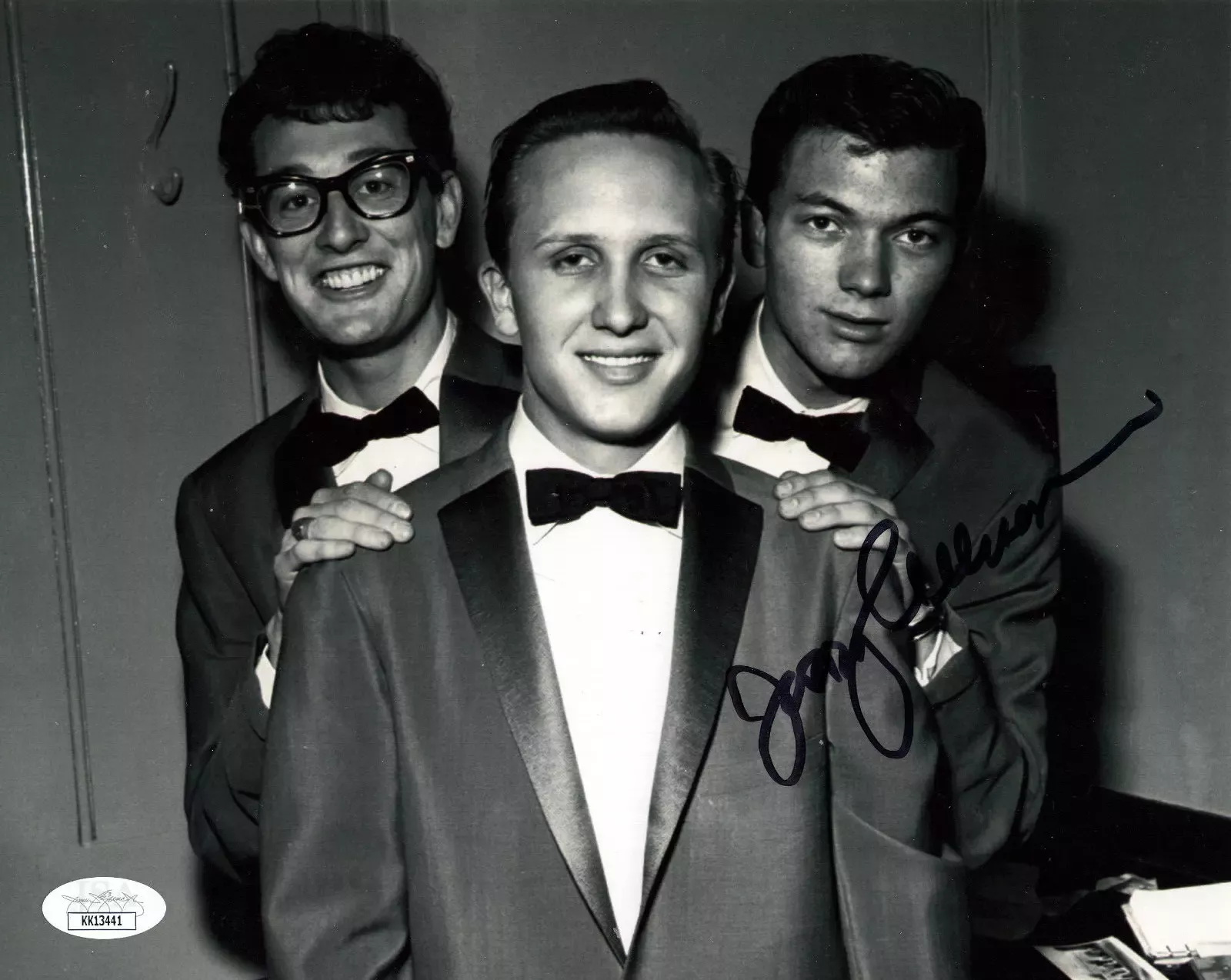 JERRY ALLISON HAND SIGNED 8x10 PHOTO RARE POSE WITH BUDDY HOLLY JSA ...