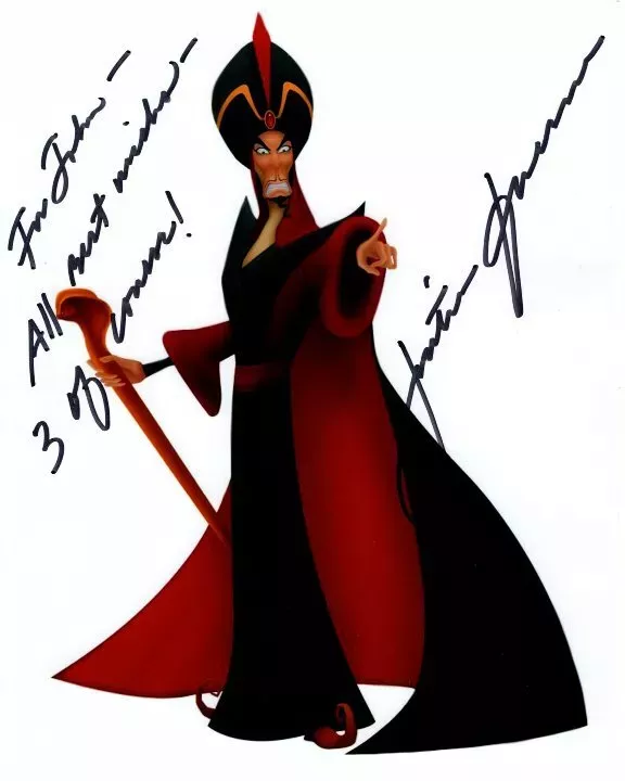 JONATHAN FREEMAN Autographed Signed DISNEY ALADDIN JAFAR Photograph ...