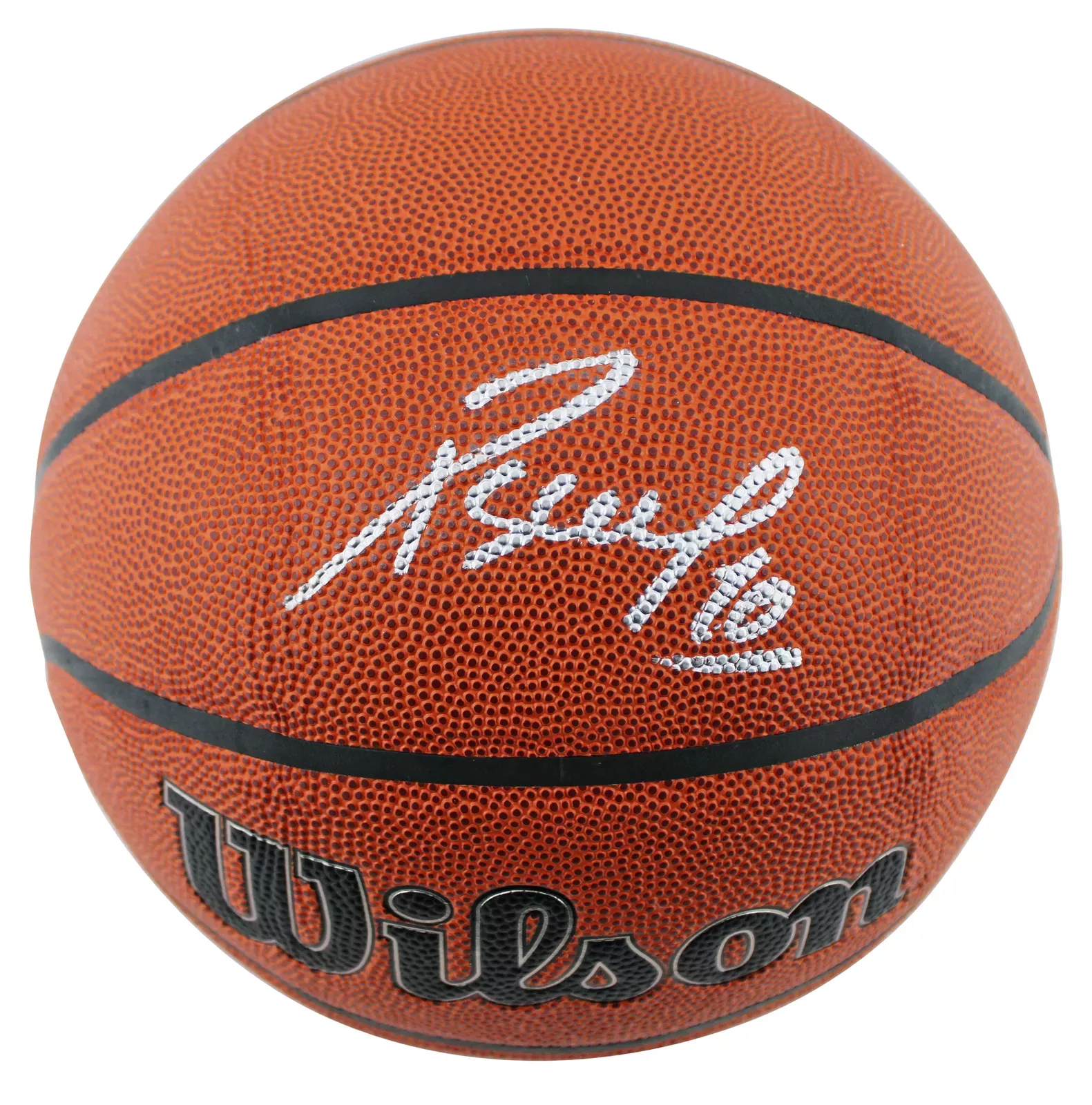 Kings Domantas Sabonis Authentic Signed Wilson Basketball BAS Witnessed ...