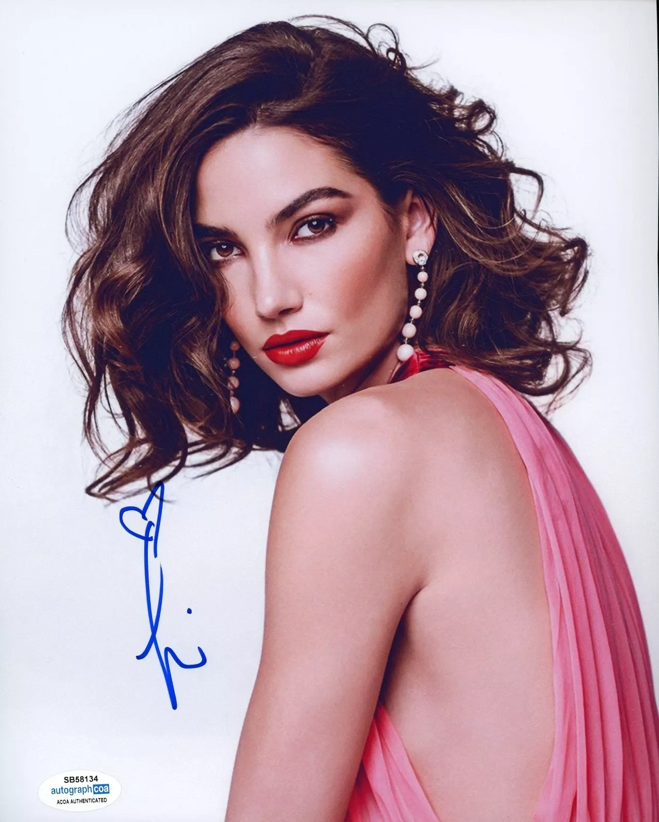Lily Aldridge AUTOGRAPH Signed Supermodel 8x10 Model Photo ACOA ...