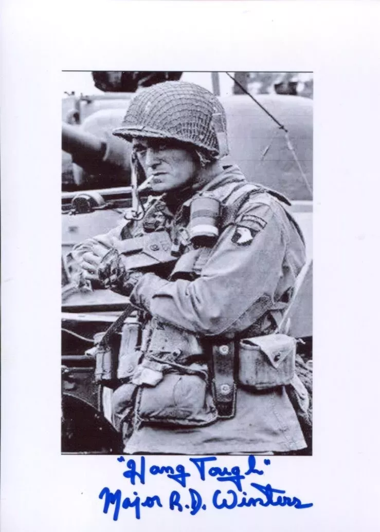Major Dick Winters WWII Band Of Brothers Easy Company Signed Autograph ...