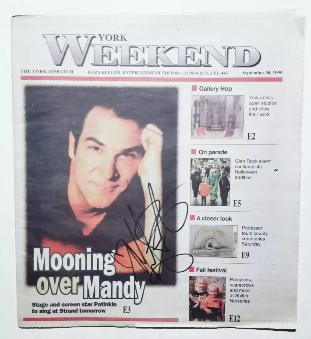 Mandy Patinkin REAL hand SIGNED 1999 Newspaper COA Autographed ...